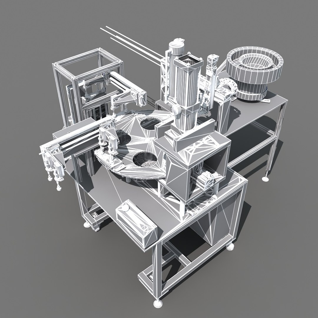 Warehouse Interior Machine 3d Model