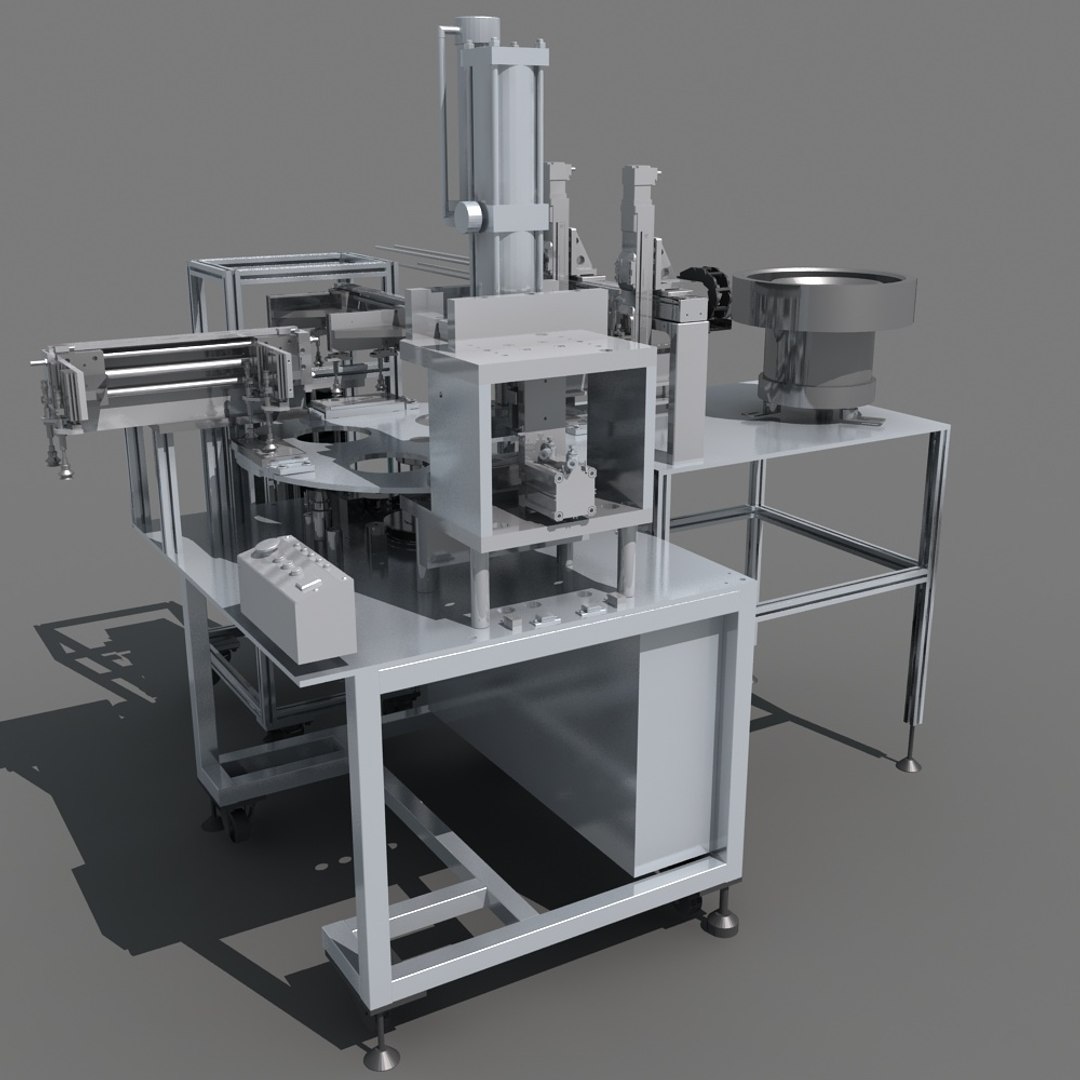 Warehouse Interior Machine 3d Model