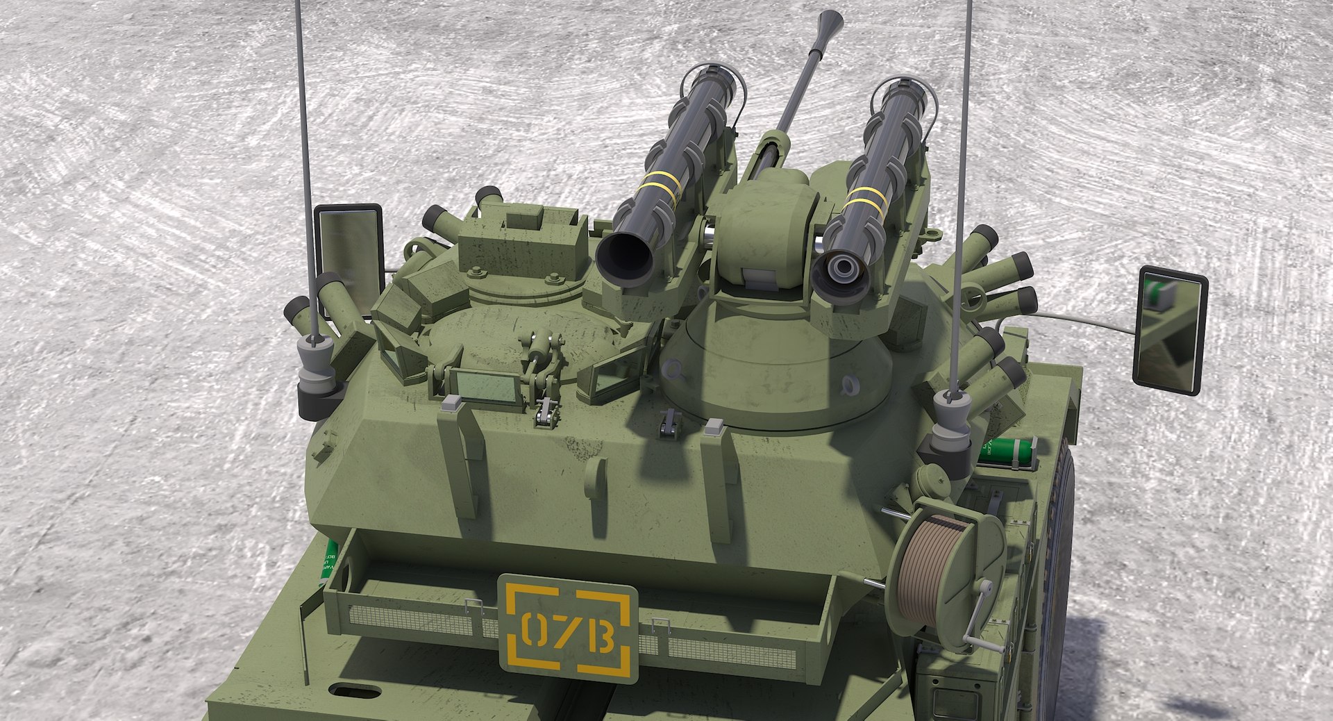 3d Fv721 Fox Green Model