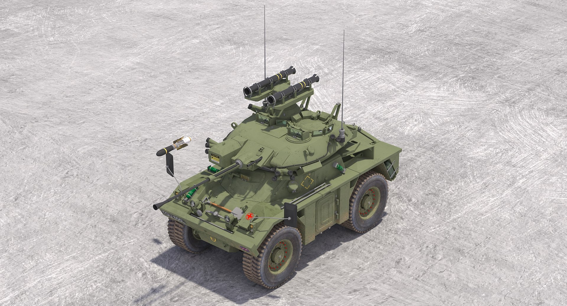 3d fv721 fox green model