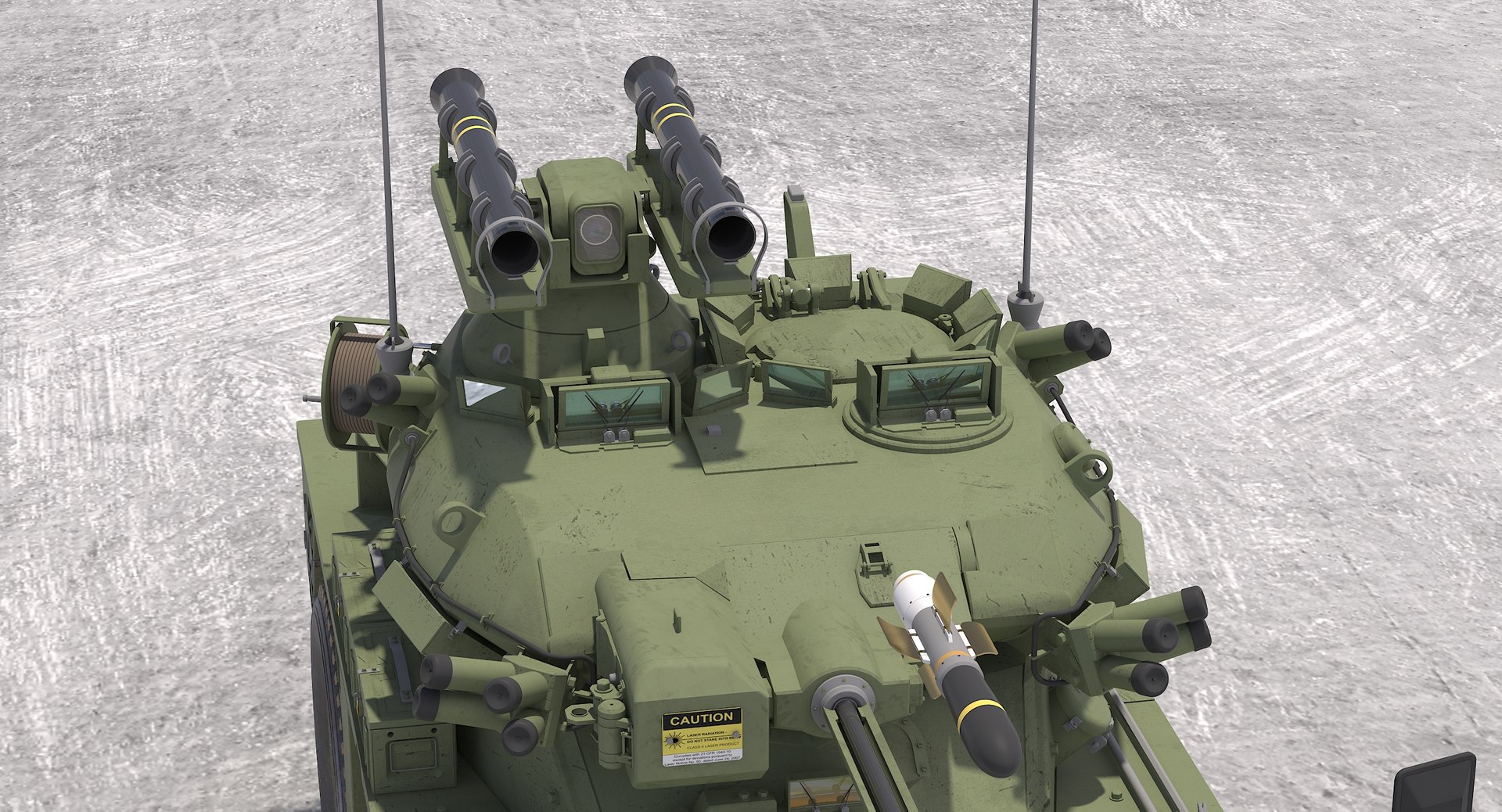 3d Fv721 Fox Green Model