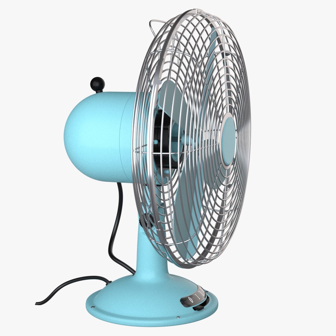 3d Photoreal Antique Electric Fan Model