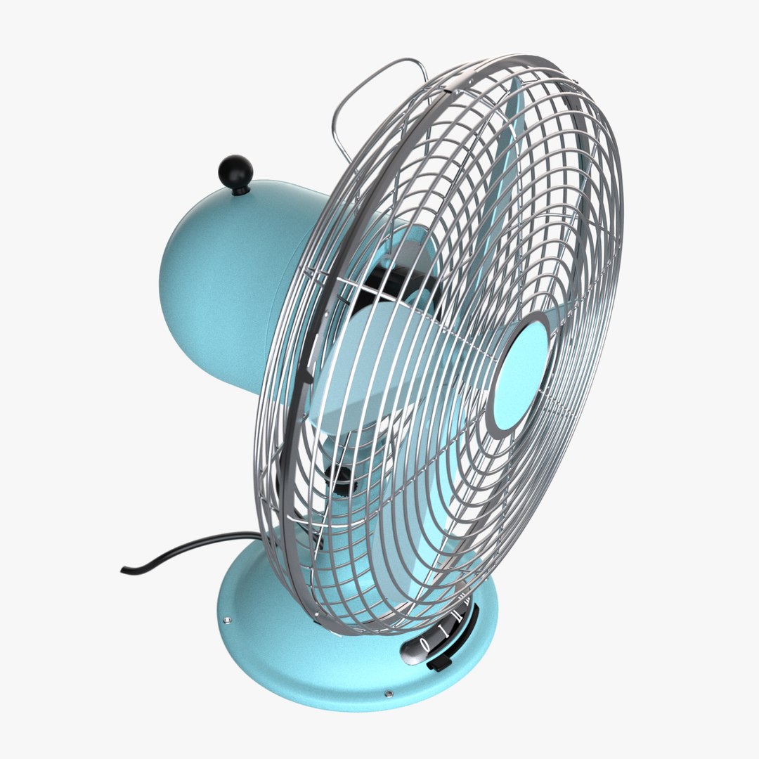 3d Photoreal Antique Electric Fan Model