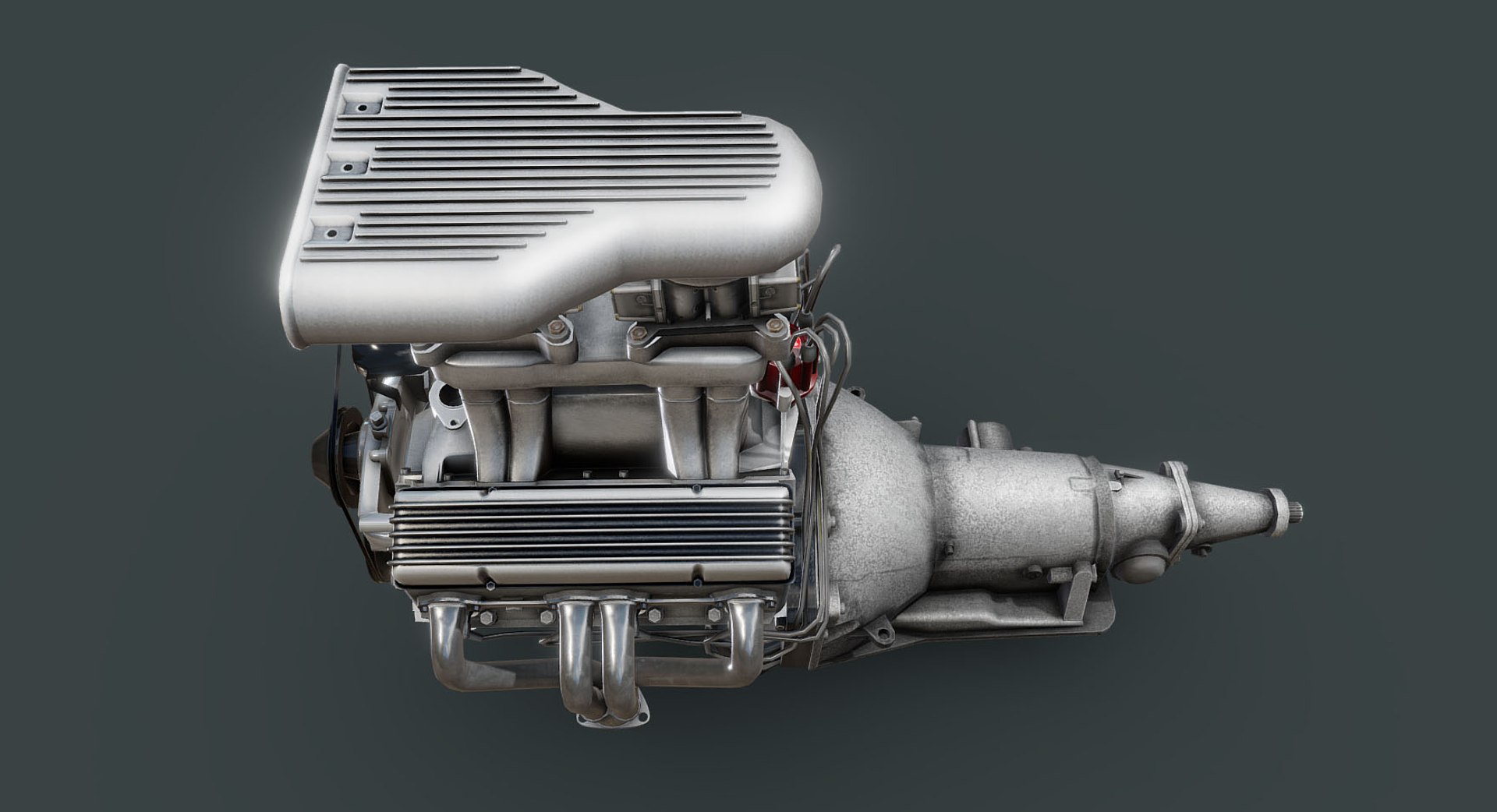 3D Vintage V8 Engine - TurboSquid 1514685