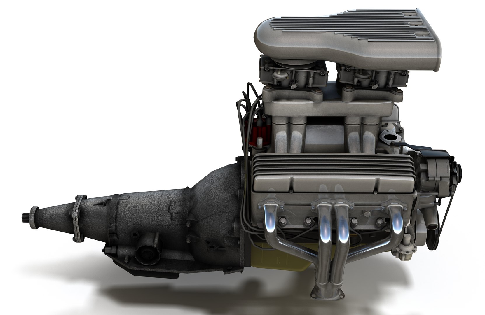 3D Vintage V8 Engine - TurboSquid 1514685