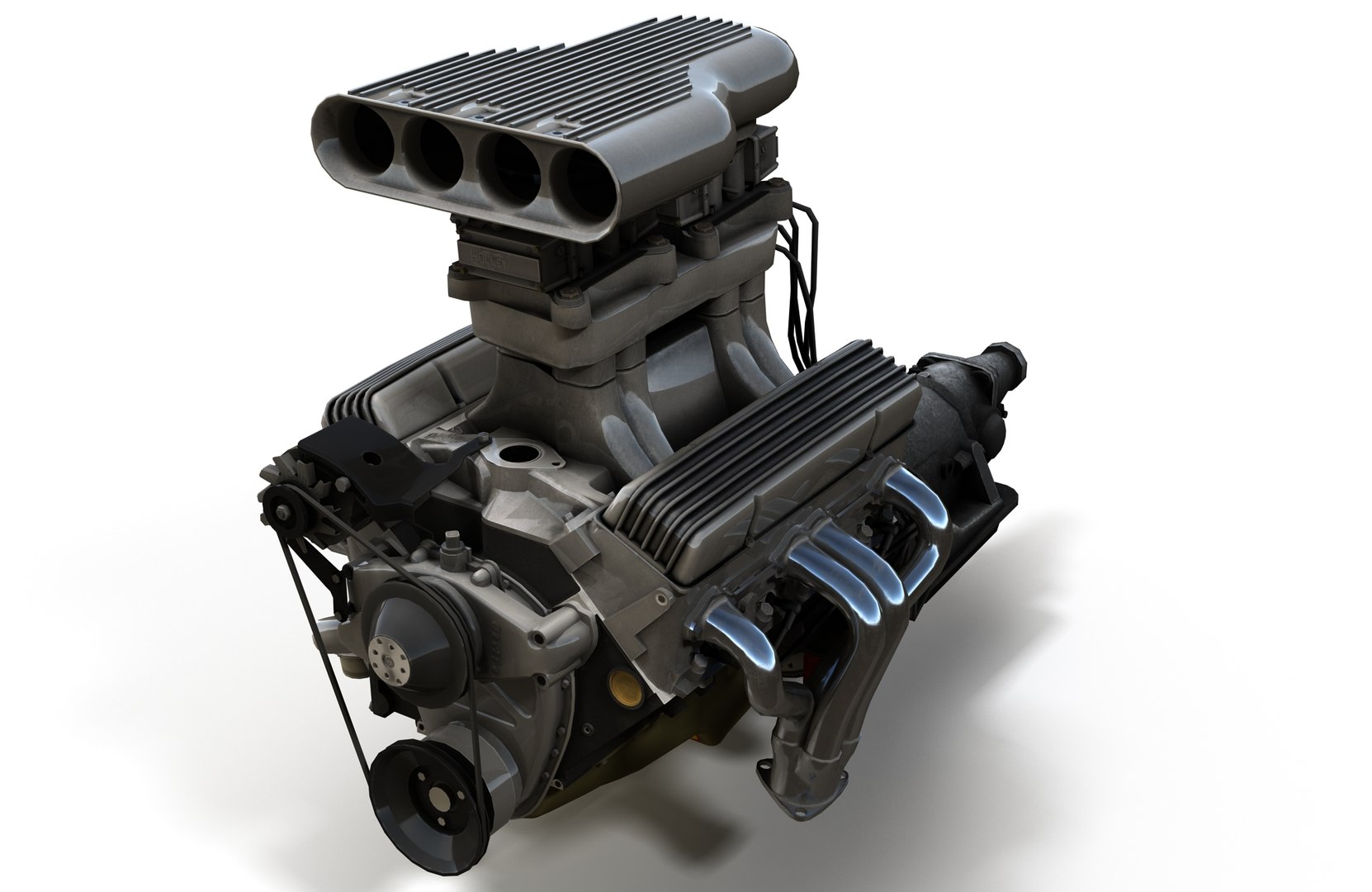 3D Vintage V8 Engine - TurboSquid 1514685
