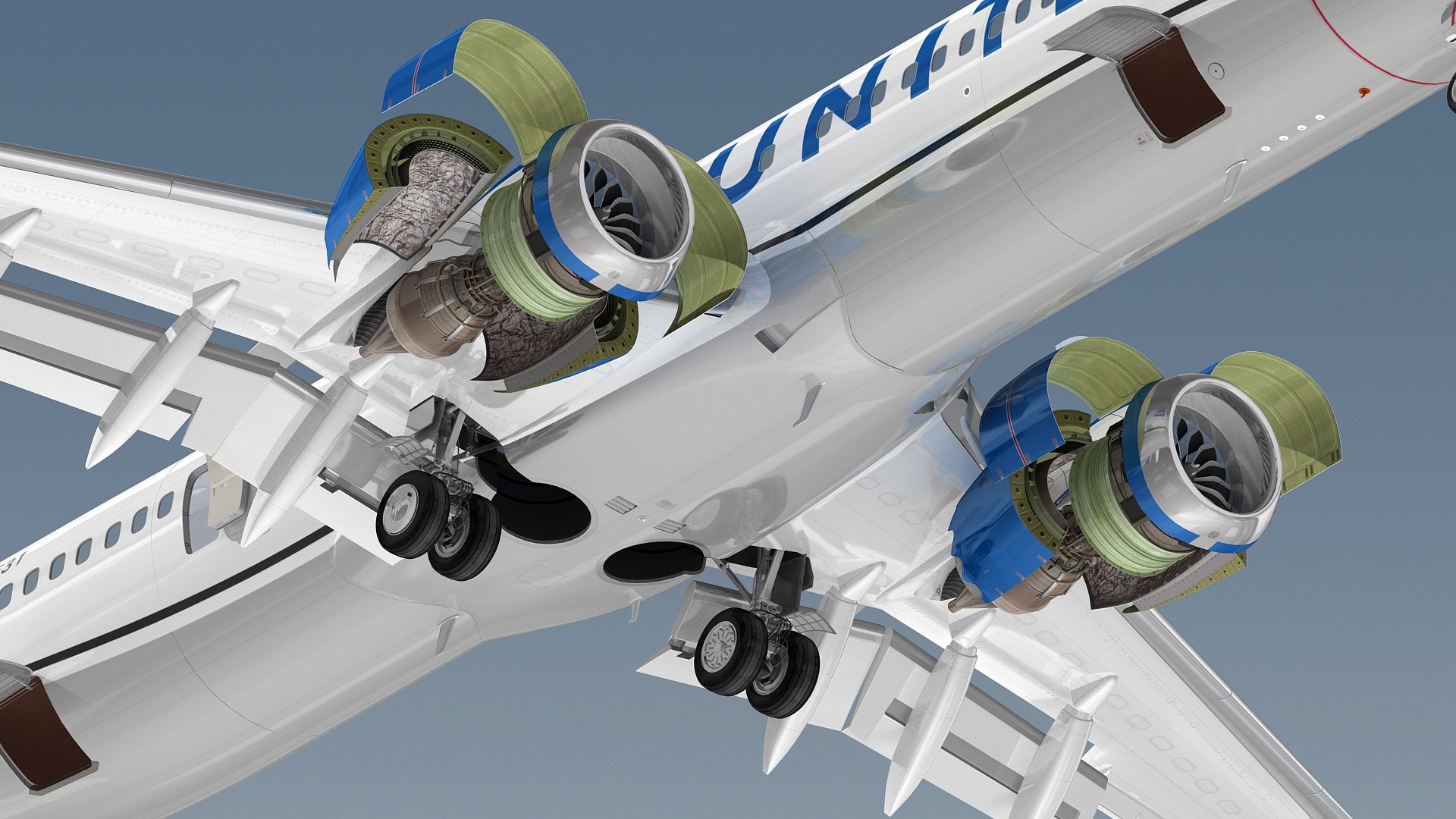 Boeing 737-9 MAX United Airlines 3D model - TurboSquid 1984269
