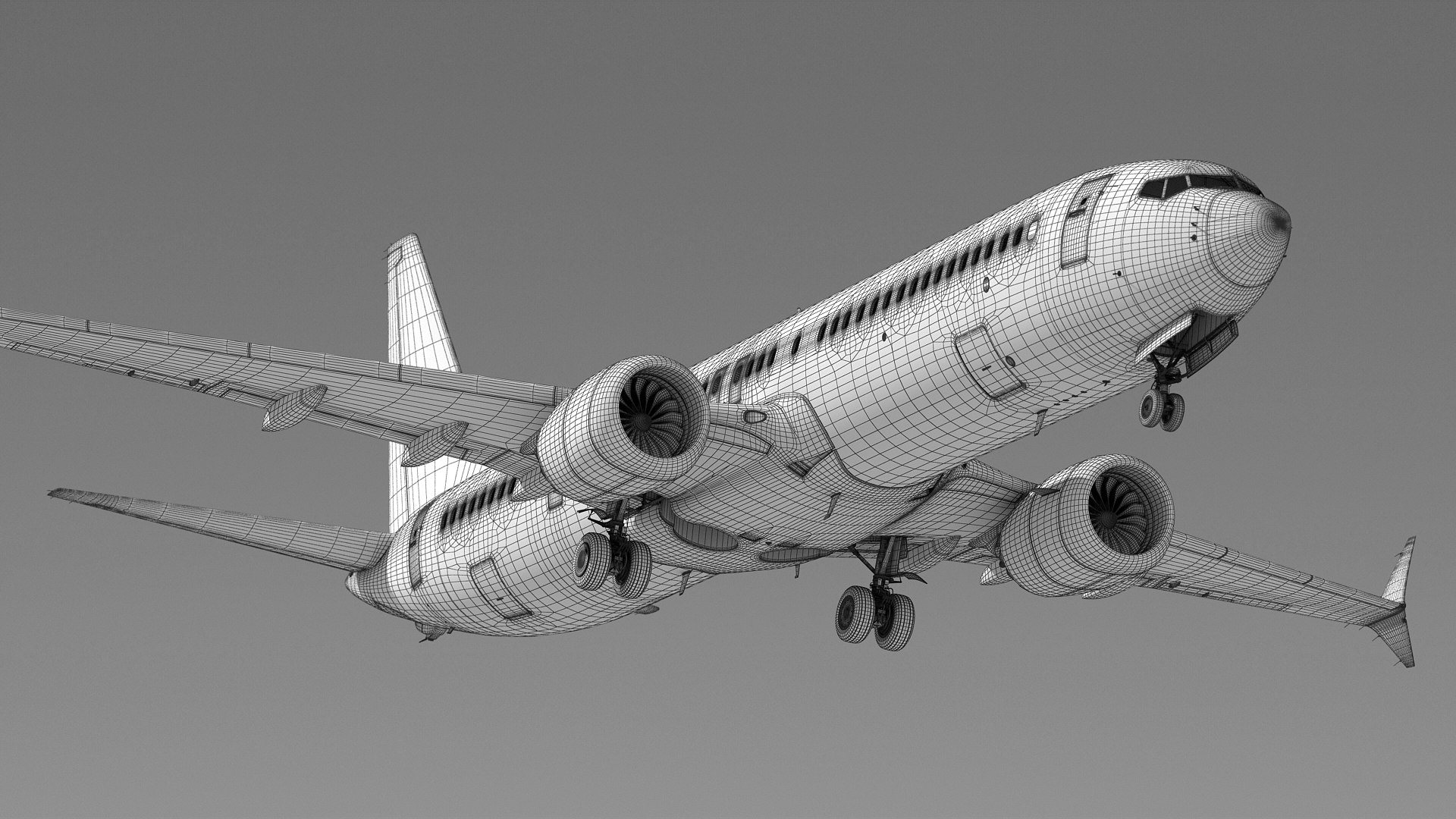 Boeing 737-9 MAX United Airlines 3D model - TurboSquid 1984269