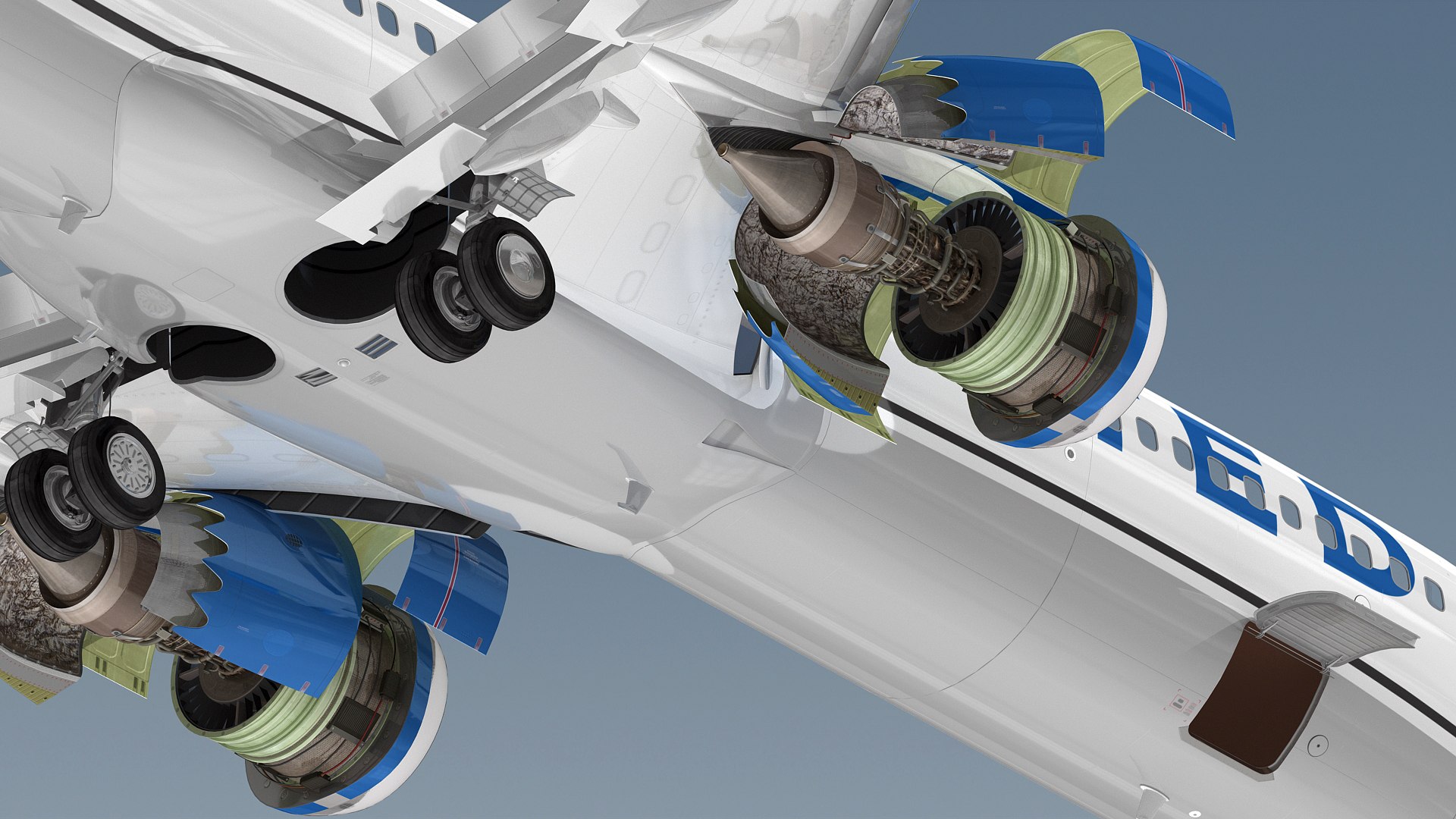 Boeing 737-9 MAX United Airlines 3D model - TurboSquid 1984269