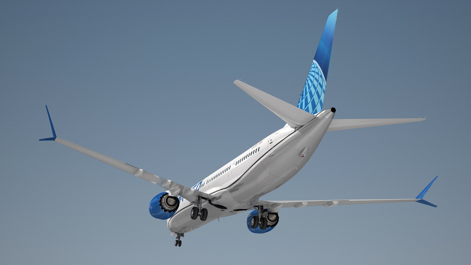 Boeing 737-9 MAX United Airlines 3D model - TurboSquid 1984269