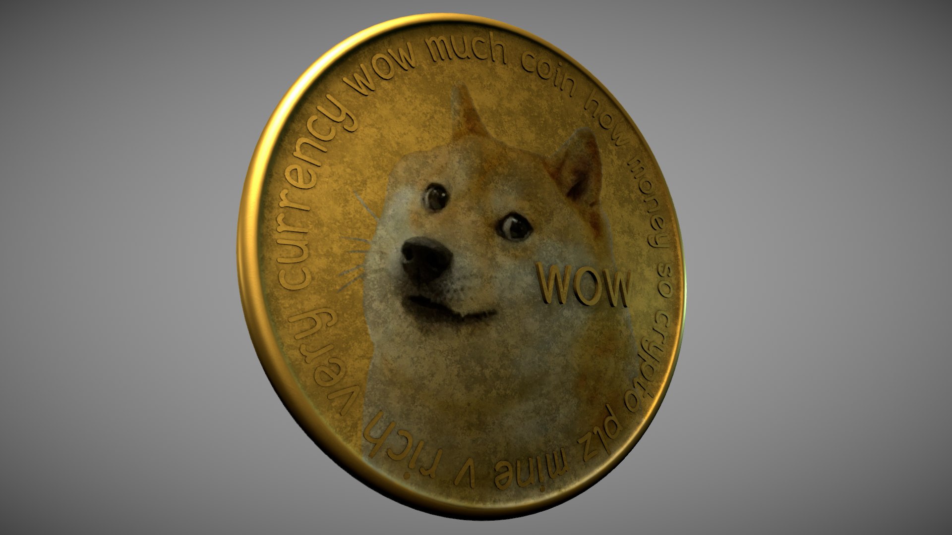 3D Doge Coin - TurboSquid 1829714