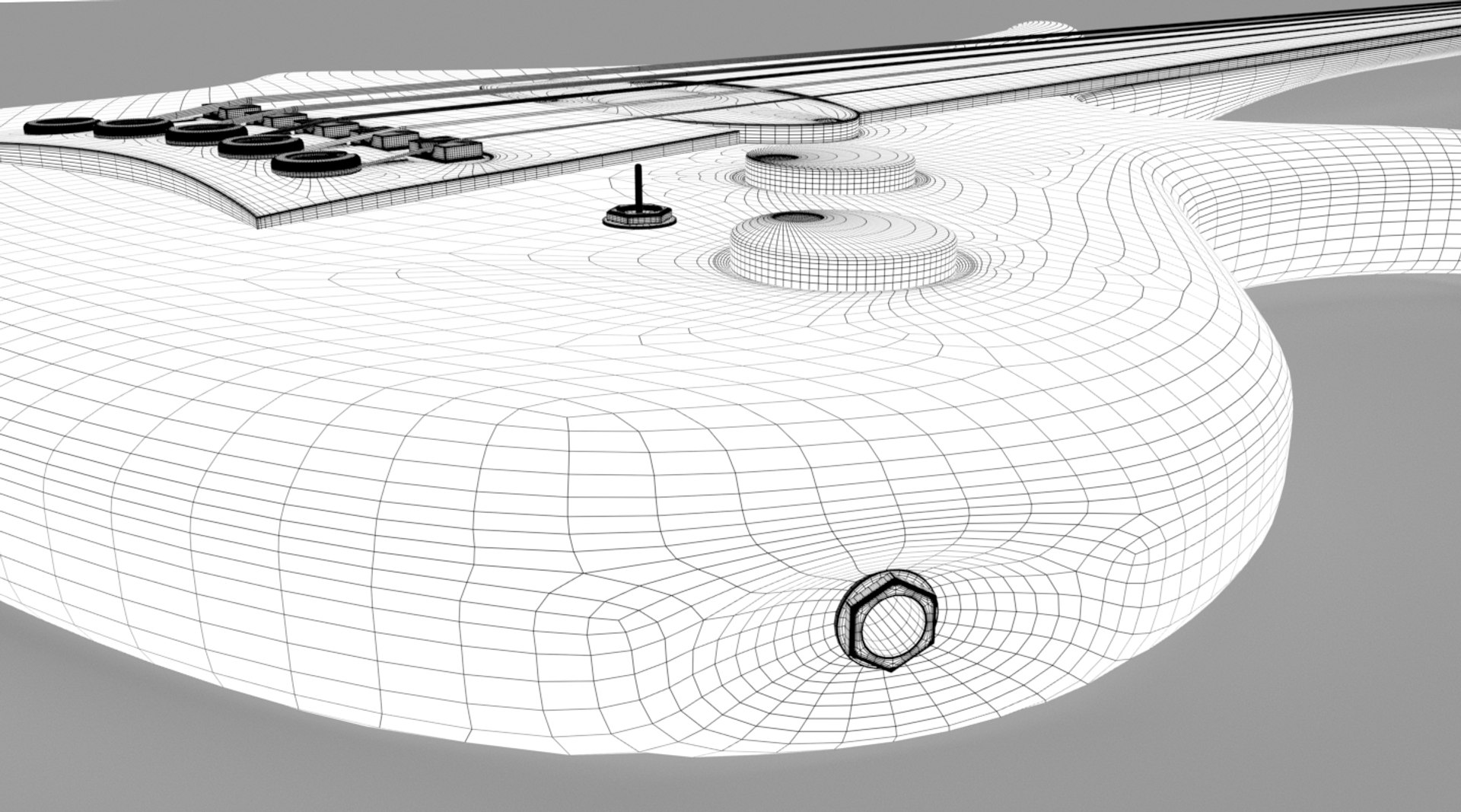 5 String Diva Guitar Model - TurboSquid 1279225