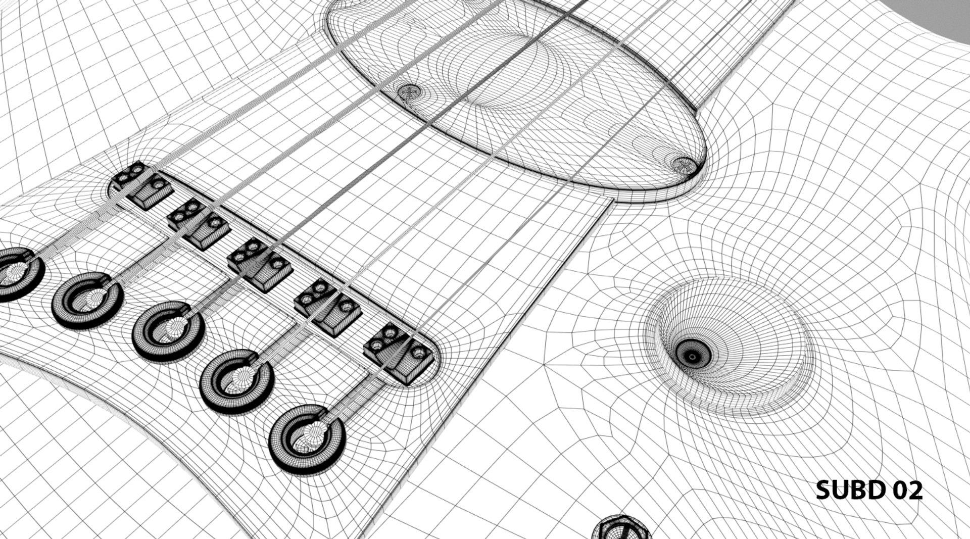 5 String Diva Guitar Model - TurboSquid 1279225