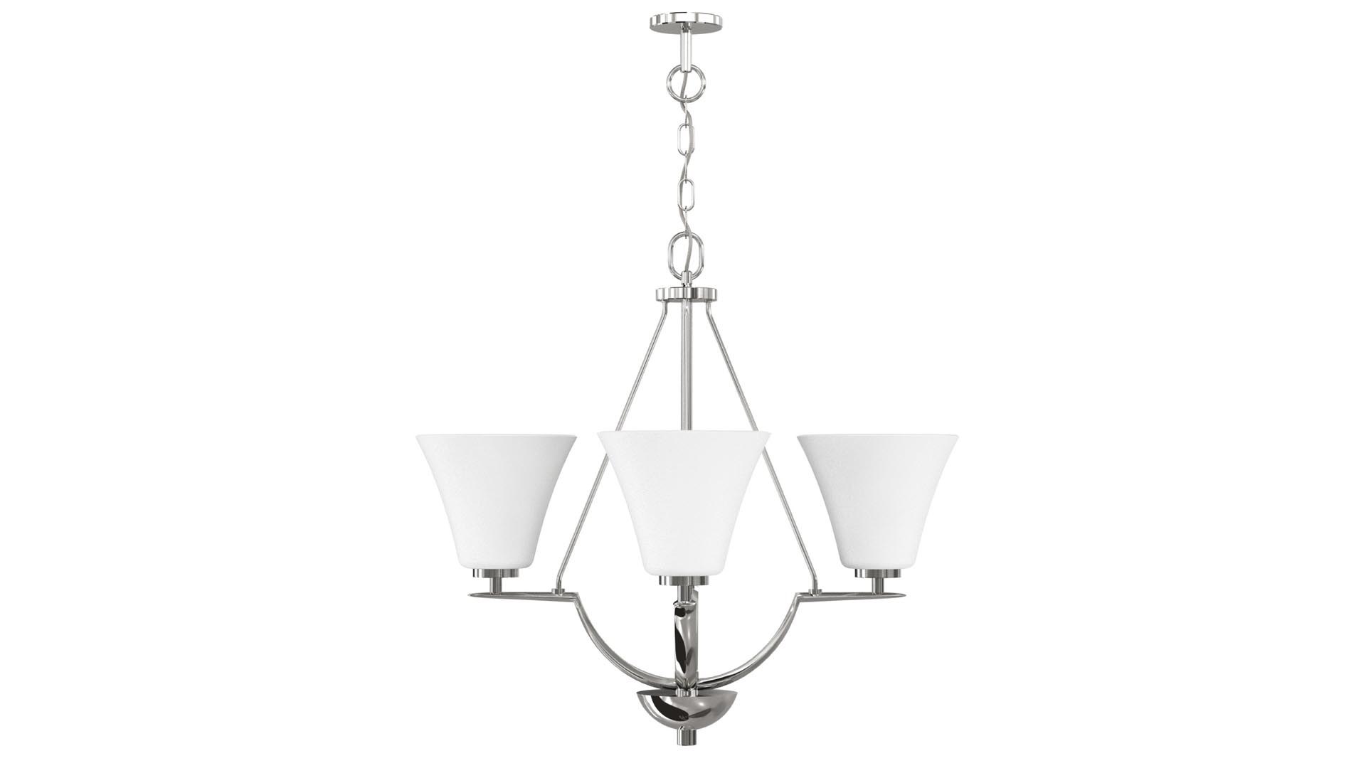 Bravo Collection Four-Light Brushed Nickel Etched Glass Modern ...