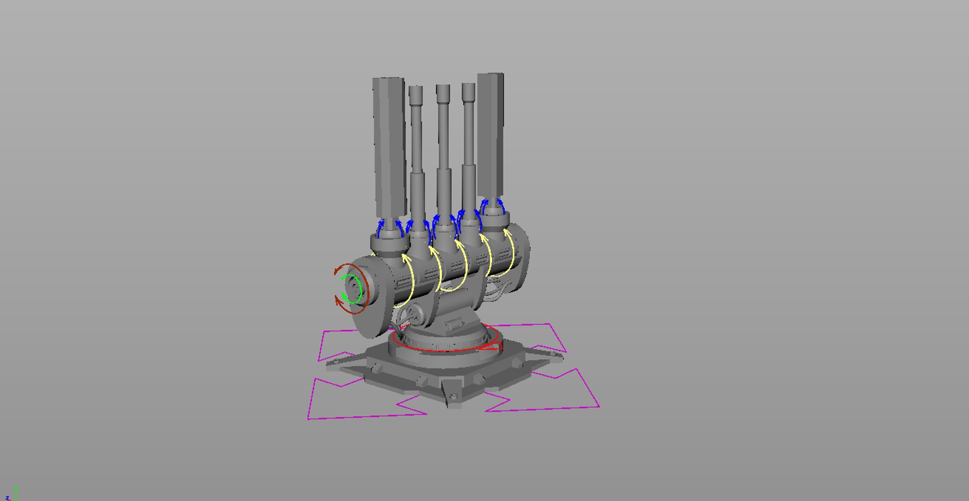 3D Lowpoly Scifi Turret Rigged In Maya Model - TurboSquid 2314654