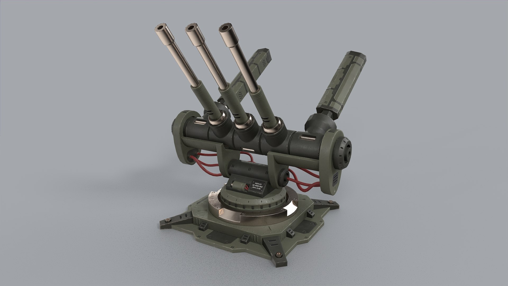 3D Lowpoly Scifi Turret Rigged In Maya Model - TurboSquid 2314654