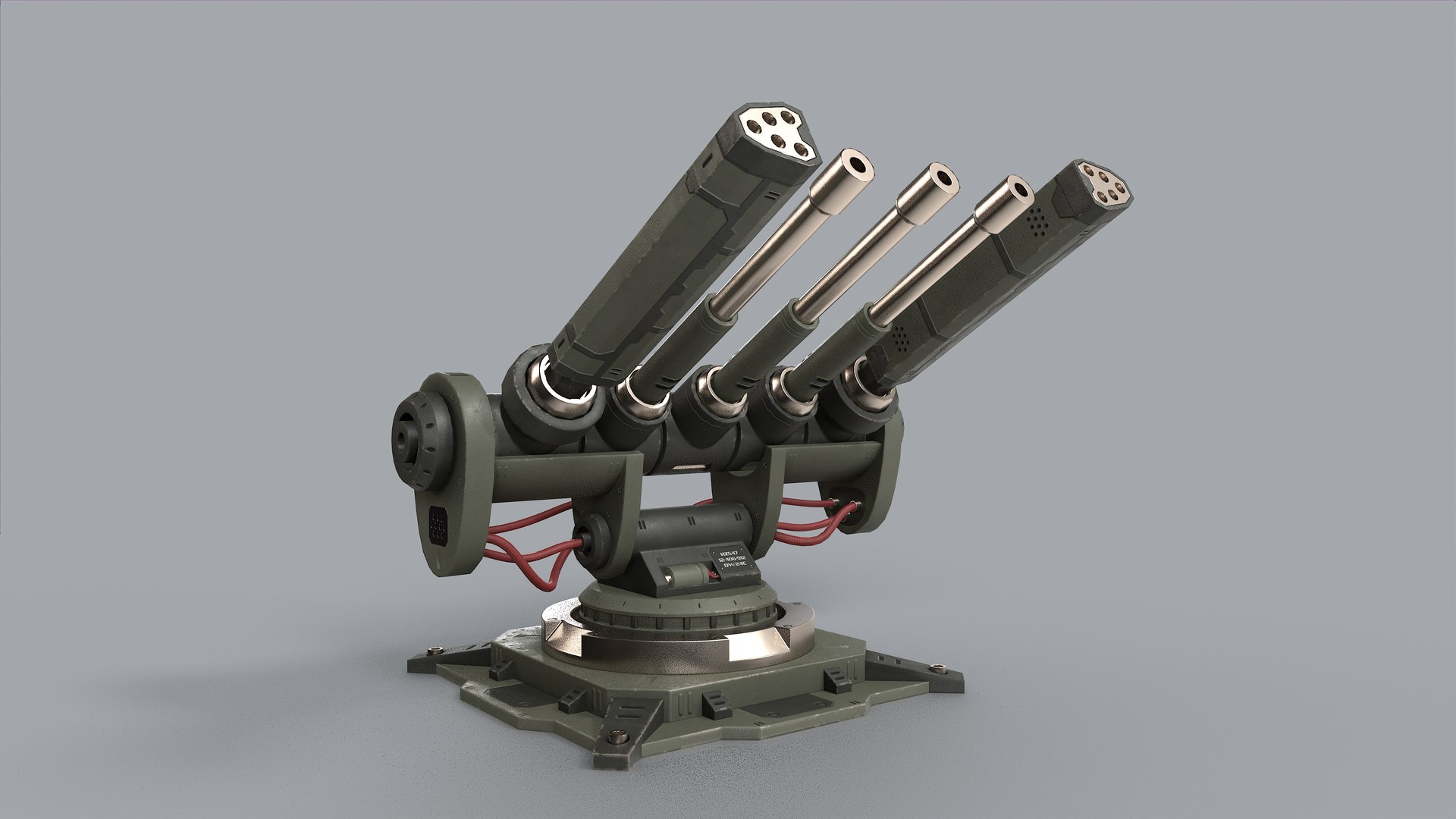 3D Lowpoly Scifi Turret Rigged In Maya Model - TurboSquid 2314654