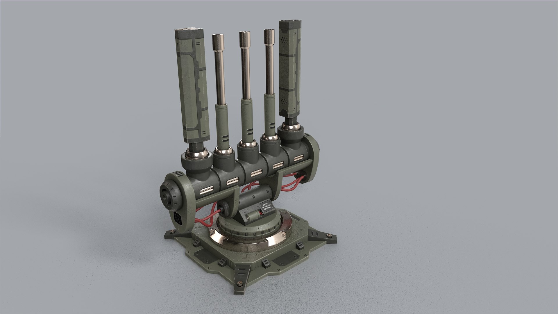 3D Lowpoly Scifi Turret Rigged In Maya Model - TurboSquid 2314654