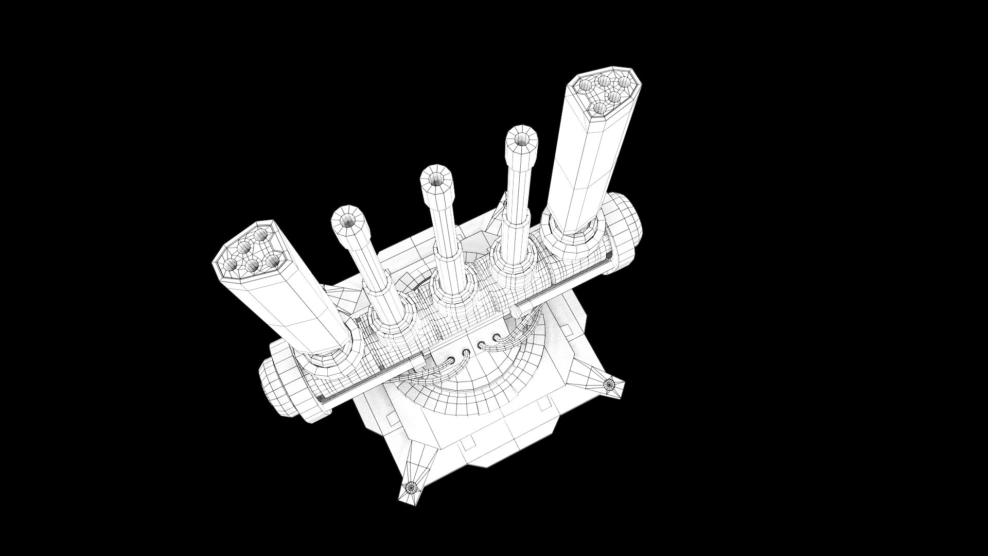 3D Lowpoly Scifi Turret Rigged In Maya Model - TurboSquid 2314654