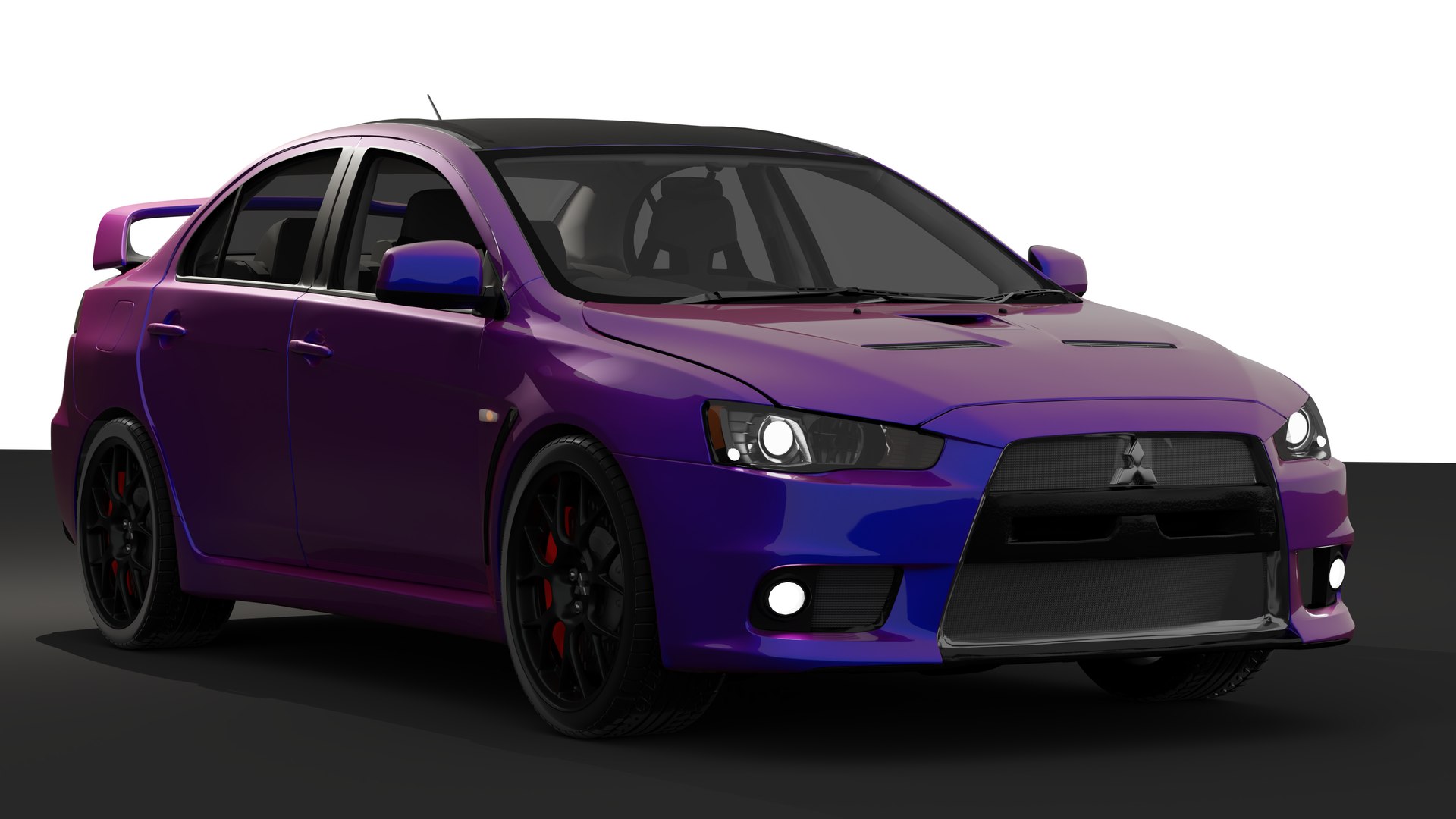 Mitsubishi Lancer Evolution X - Pearlescent Purple And Blue Model ...
