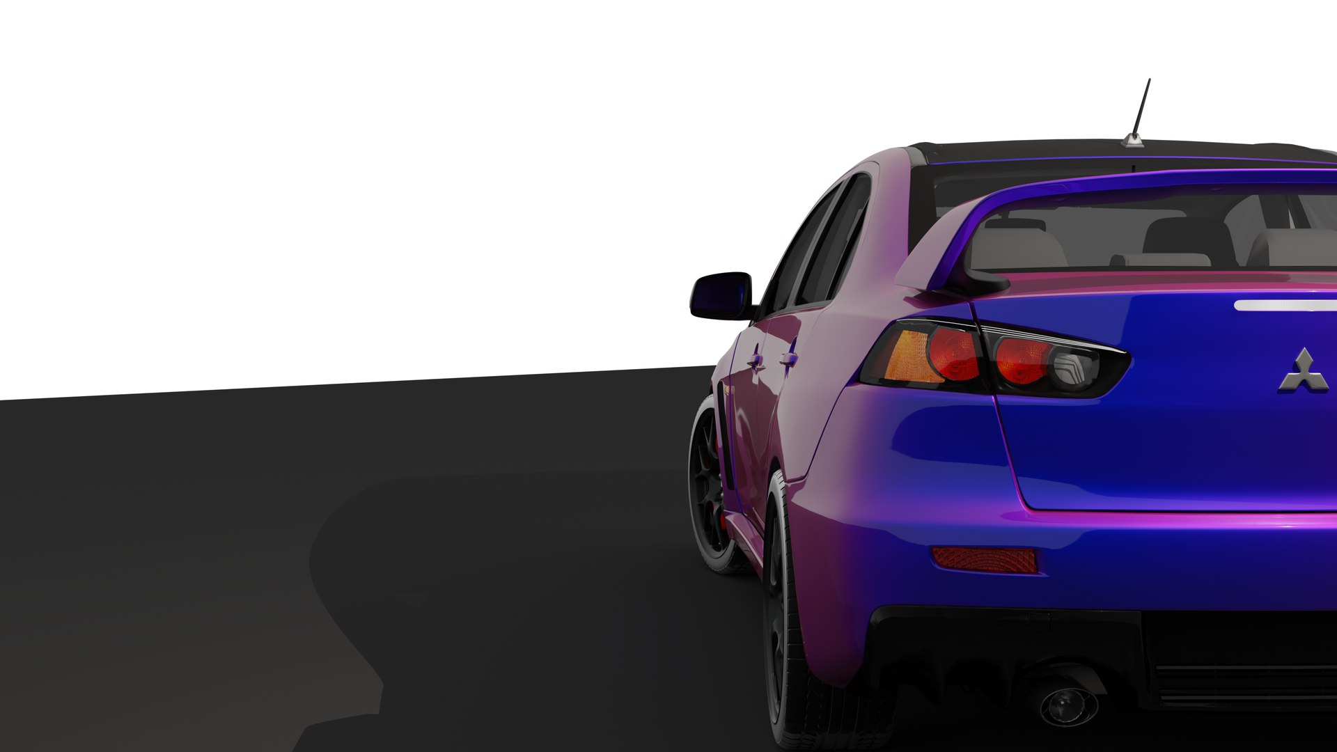 Mitsubishi Lancer Evolution X - Pearlescent Purple And Blue Model ...