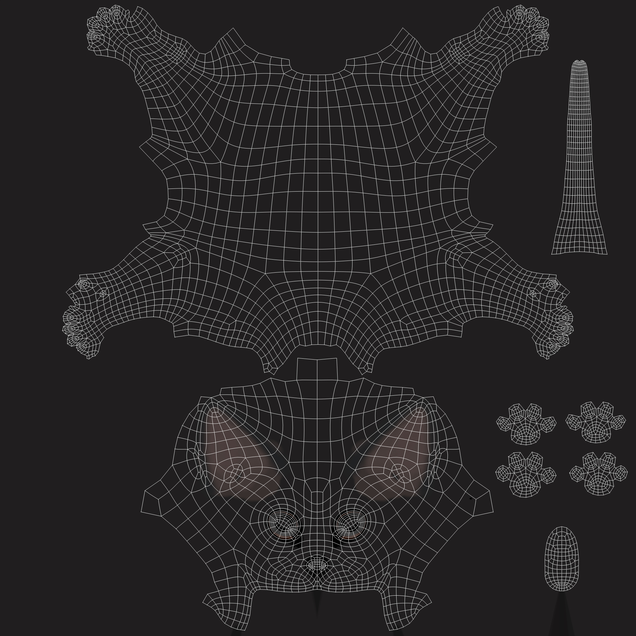 Grey cat hair 3D model - TurboSquid 1309070