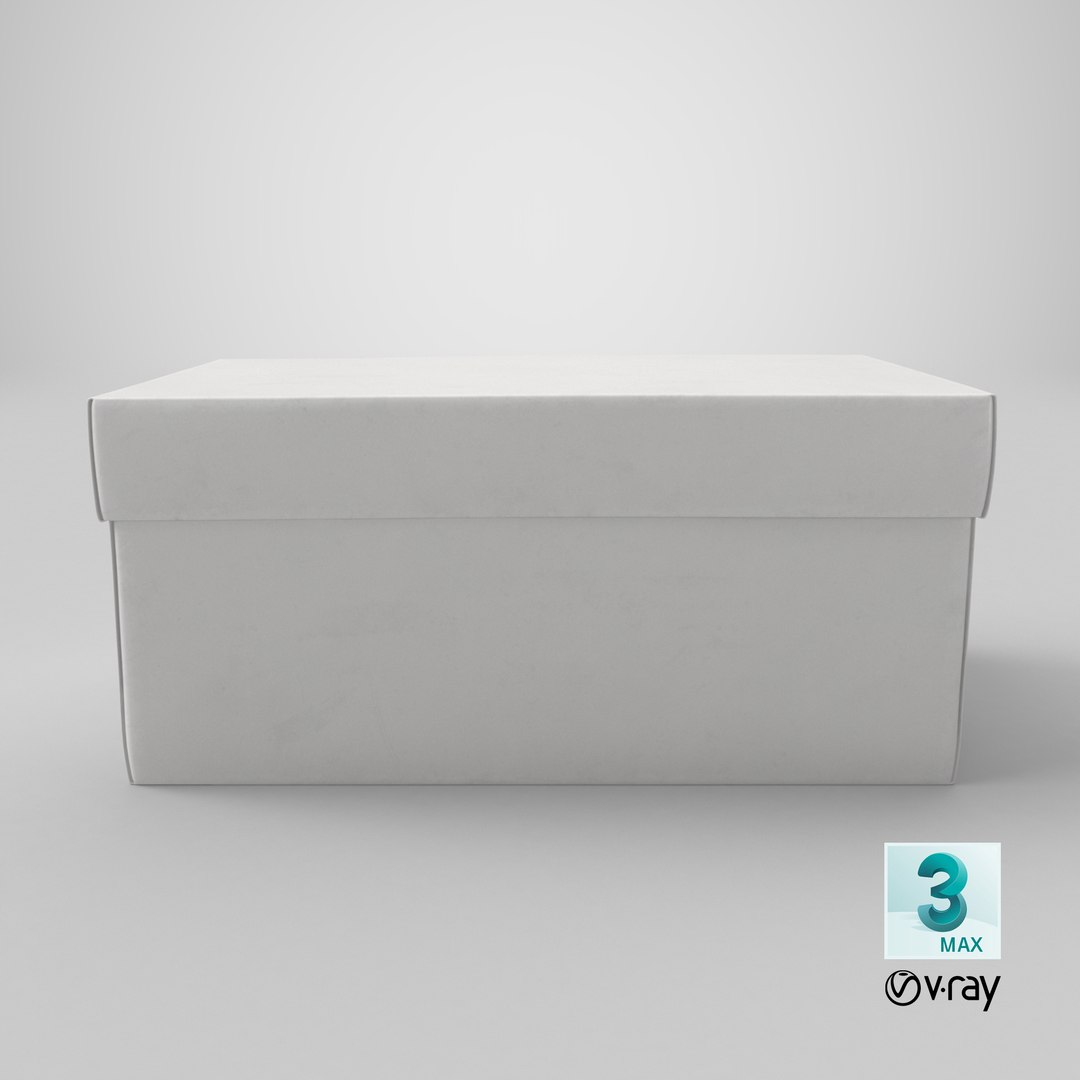 3D Model Shoe-boxes---white - TurboSquid 1226440