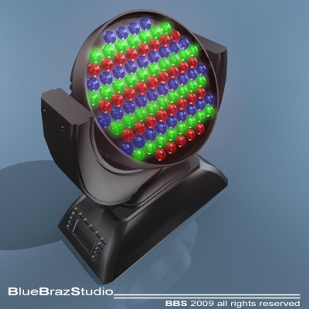 led moving head 3d dxf