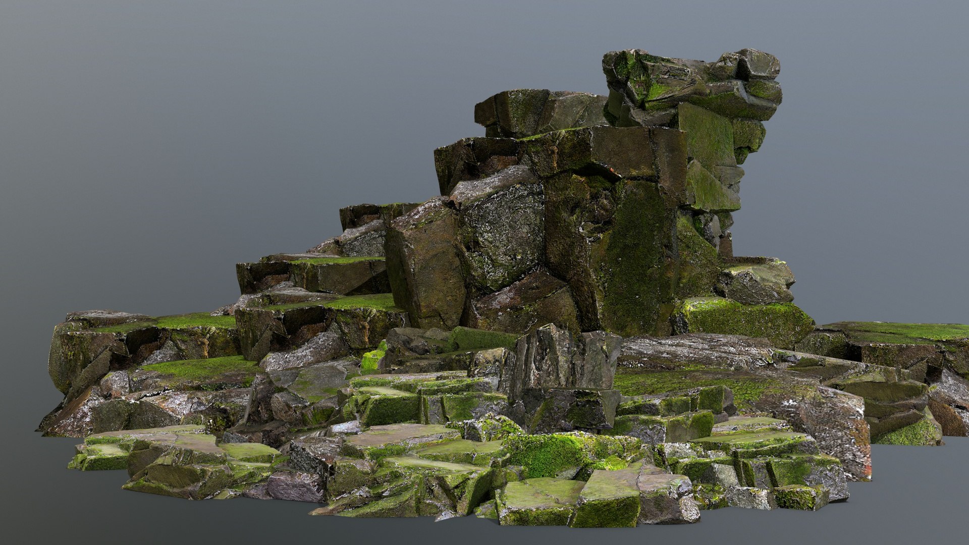 3D Model Forest Rocks - TurboSquid 2214453