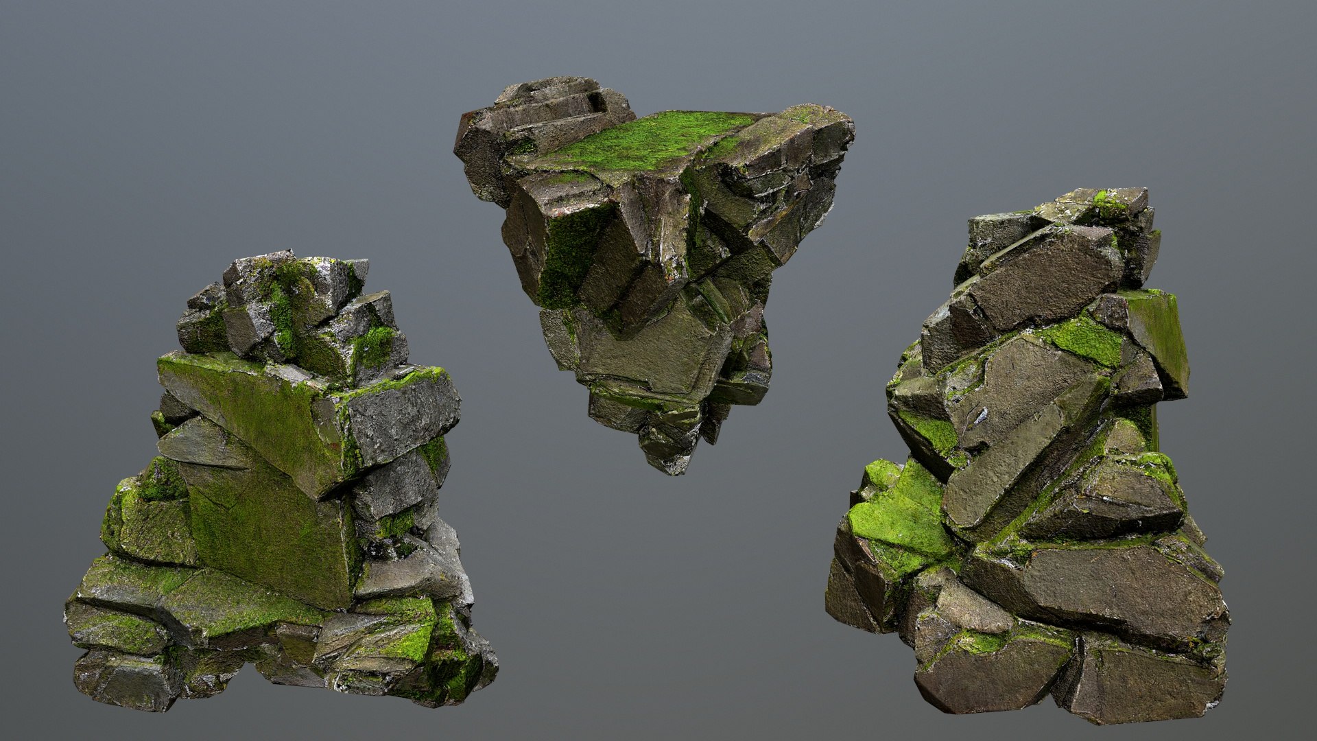 3D Model Forest Rocks - TurboSquid 2214453