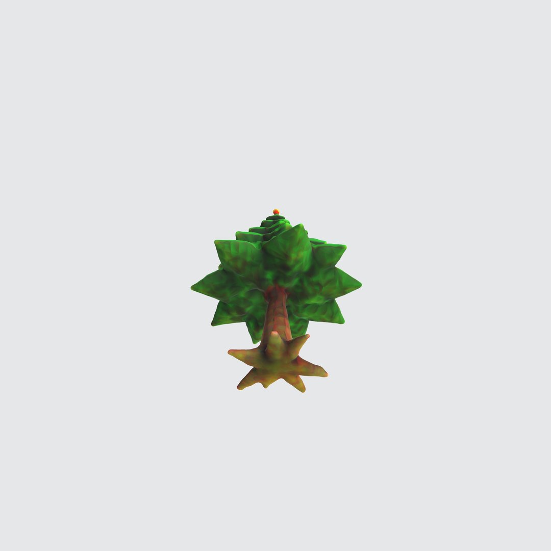 3D Low Poly Pine Tree Model - TurboSquid 2073680