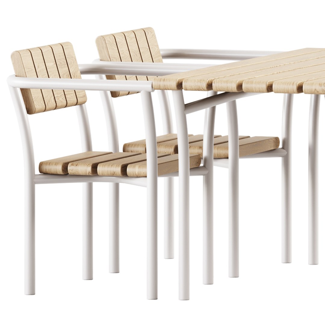 Parc Chair And Table By Vestre 3D Model - TurboSquid 2051547
