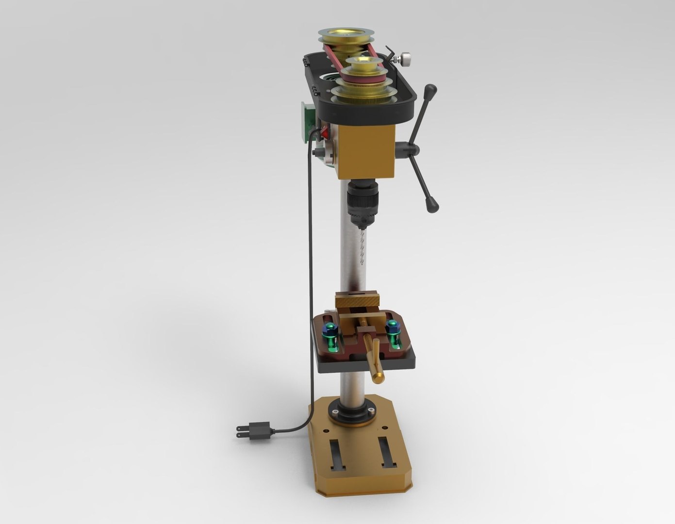 Drill Press Machine 3D Model - TurboSquid 1831670