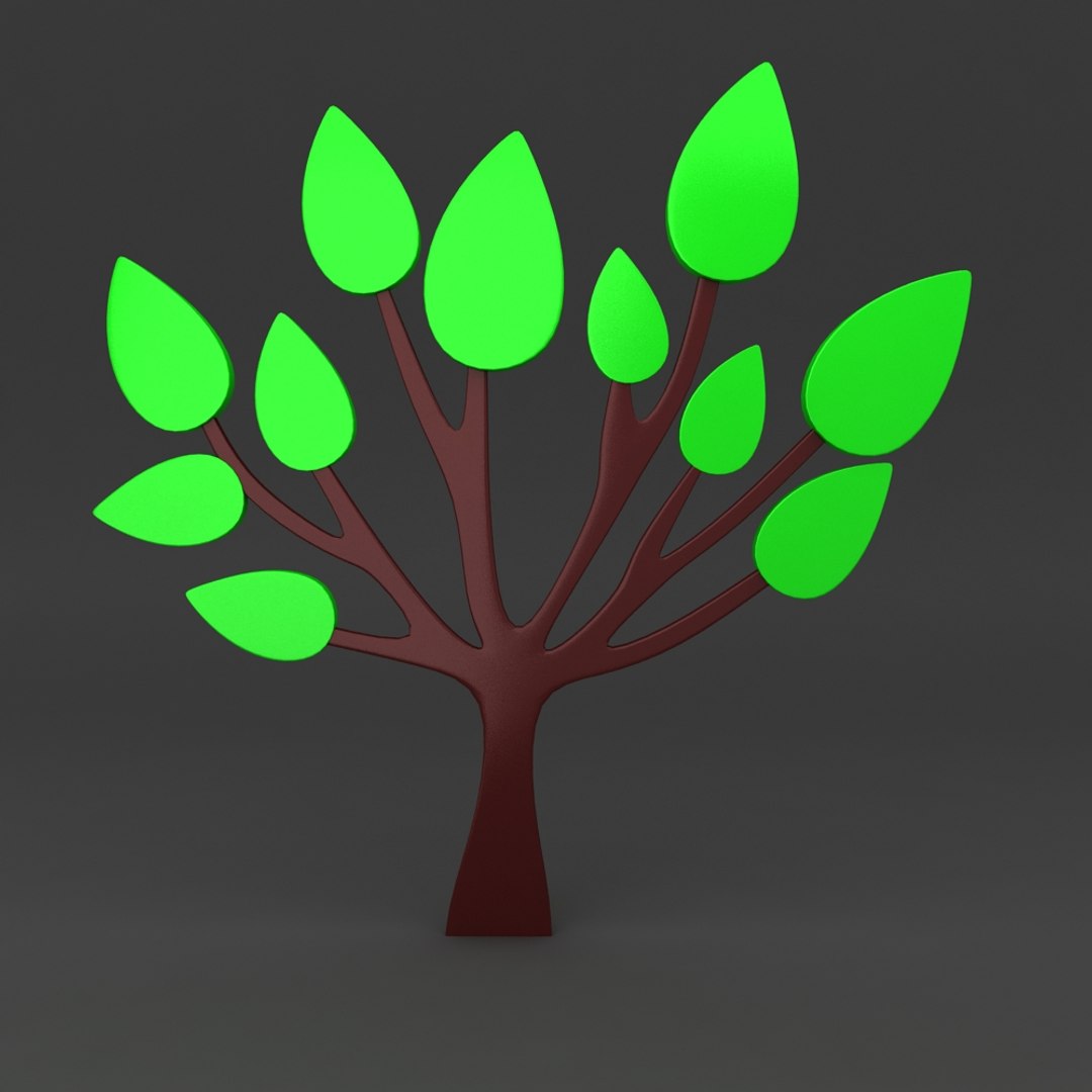 Cartoon Tree 3d Max
