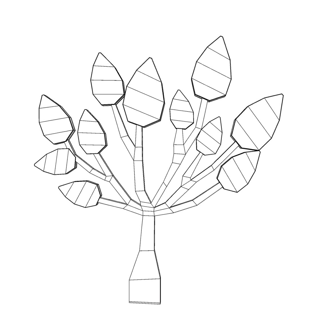Cartoon Tree 3d Max
