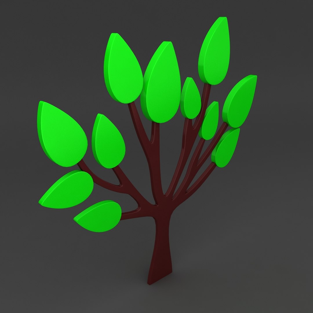 Cartoon Tree 3d Max