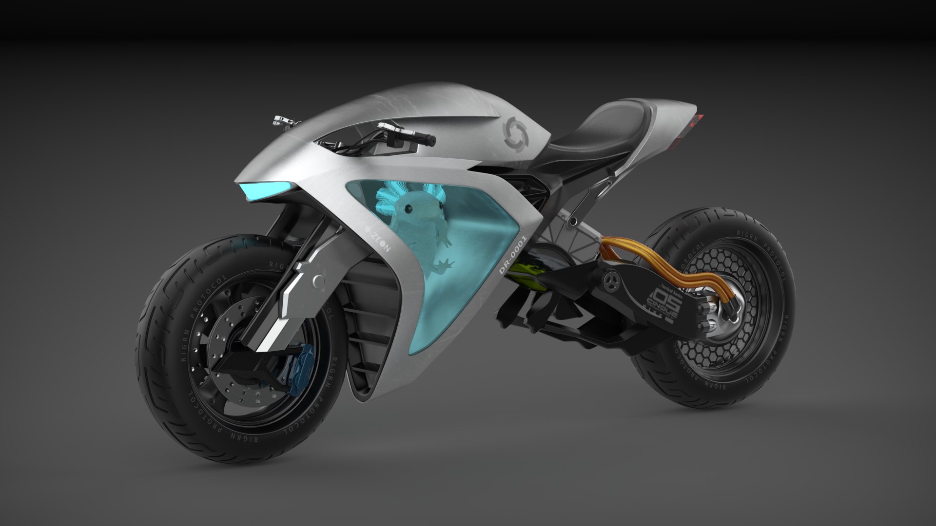 Scifi Moto Sport Bike Tech Motorcycle Futuristic Concept Turbos Fantasy Future 3D Model ...