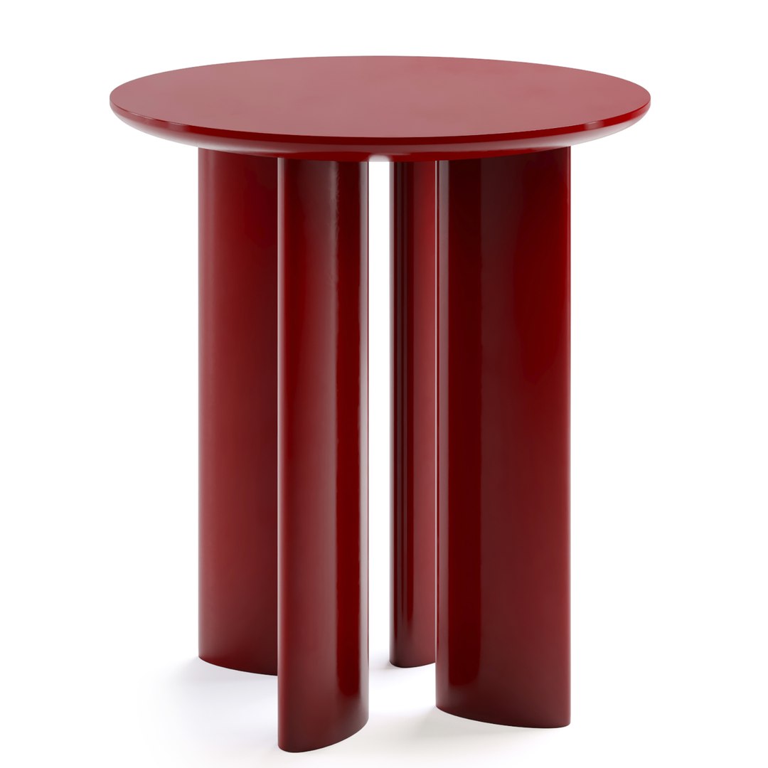 Circular Colorful Side Table 3D - TurboSquid 2400426
