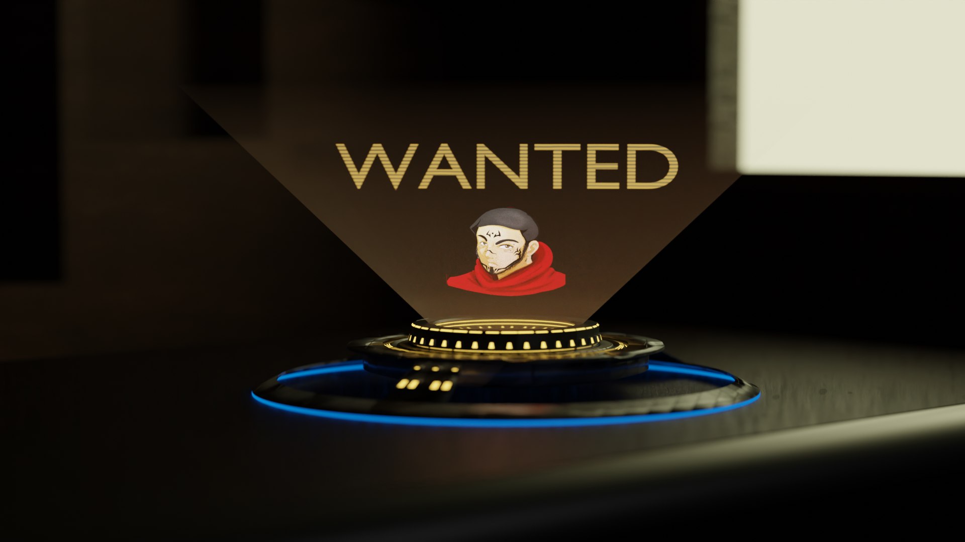 Wanted Hologram Animated 3D Model - TurboSquid 2196209