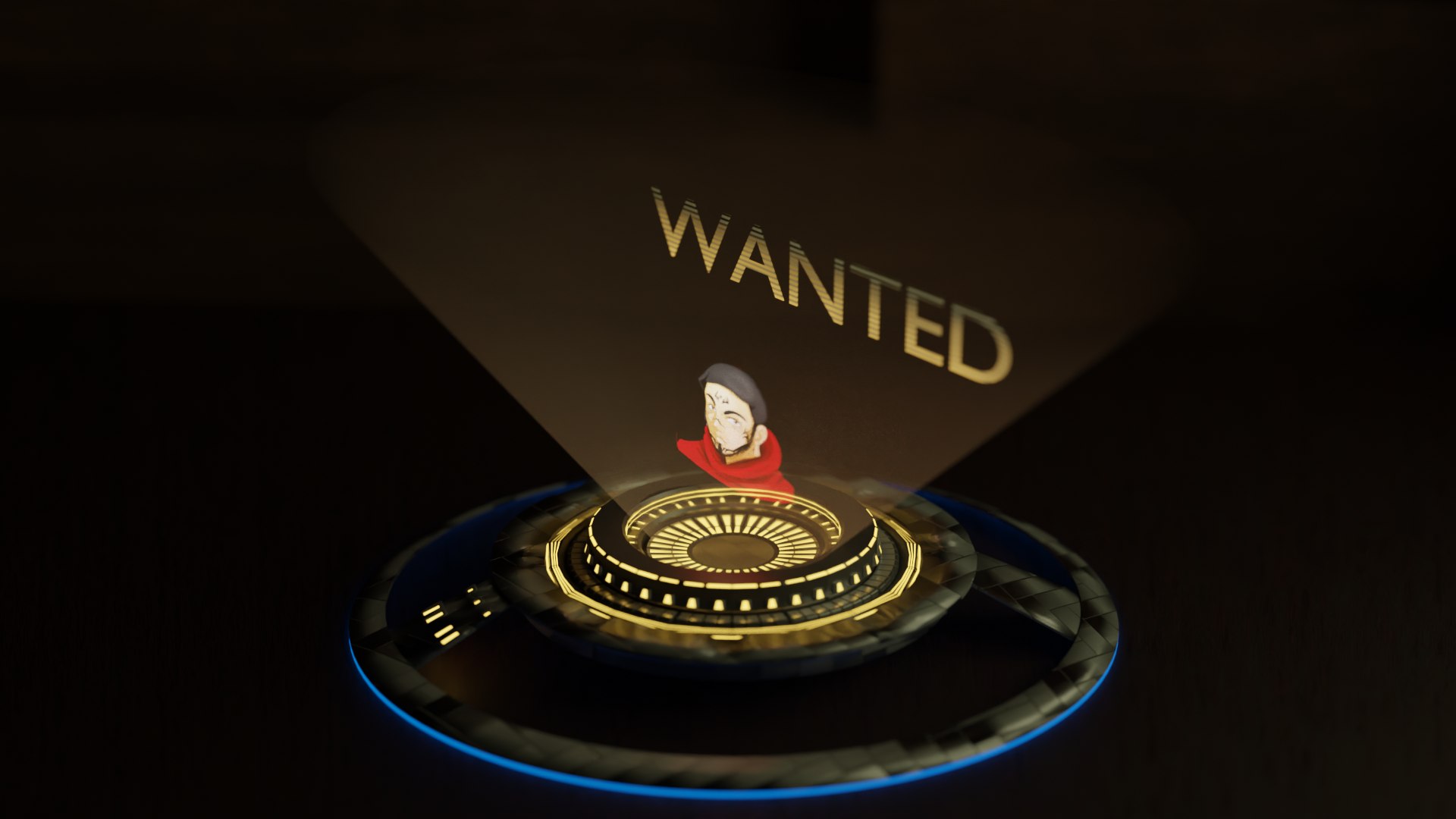 Wanted Hologram Animated 3D Model - TurboSquid 2196209