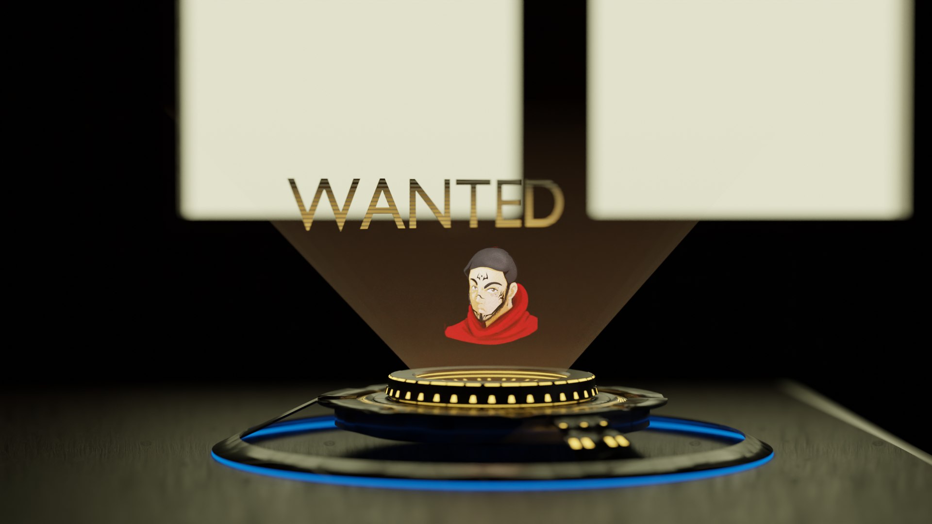 Wanted Hologram Animated 3D Model - TurboSquid 2196209
