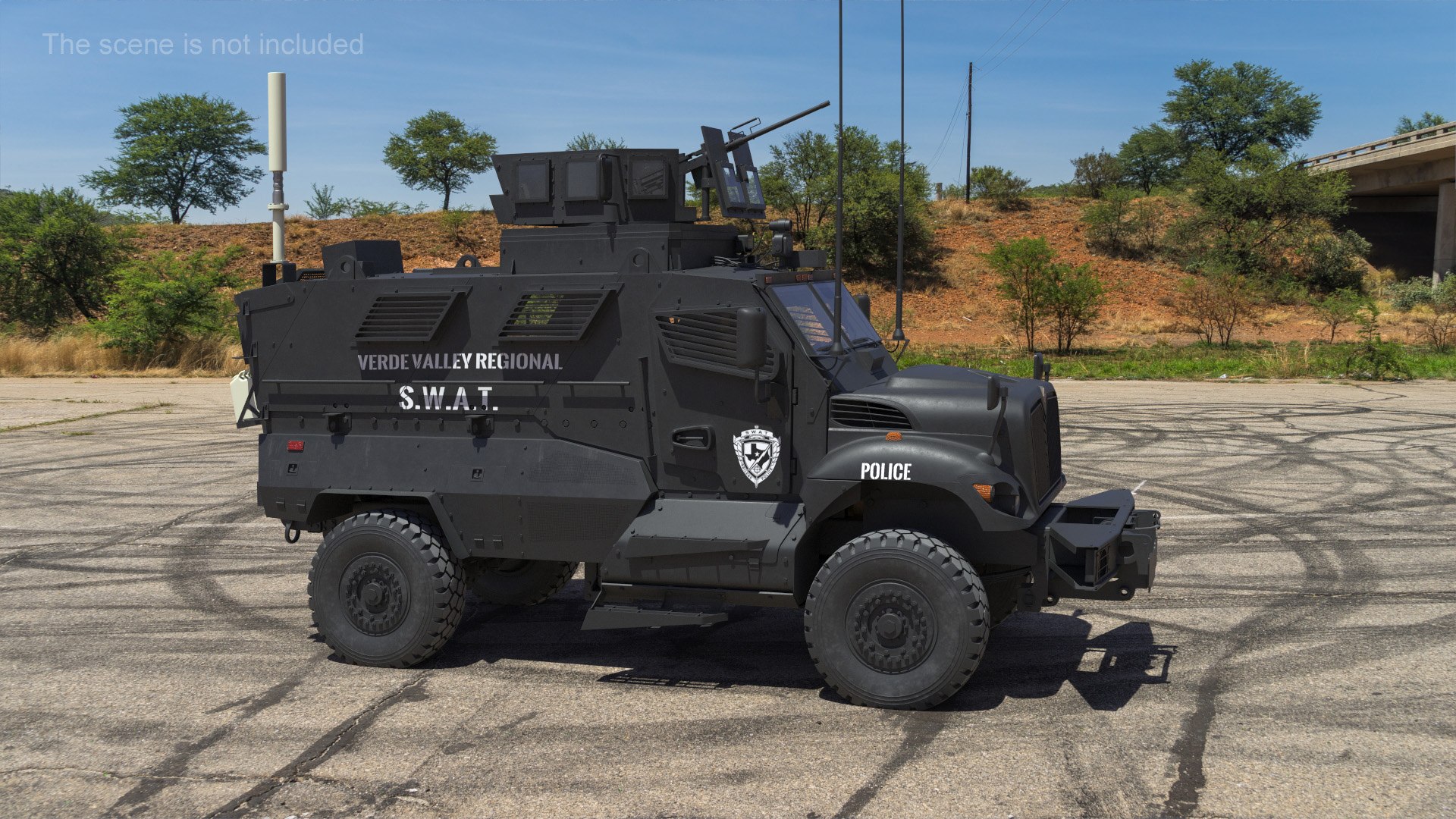 SWAT Vehicle International MaxxPro Rigged 3D - TurboSquid 1993717