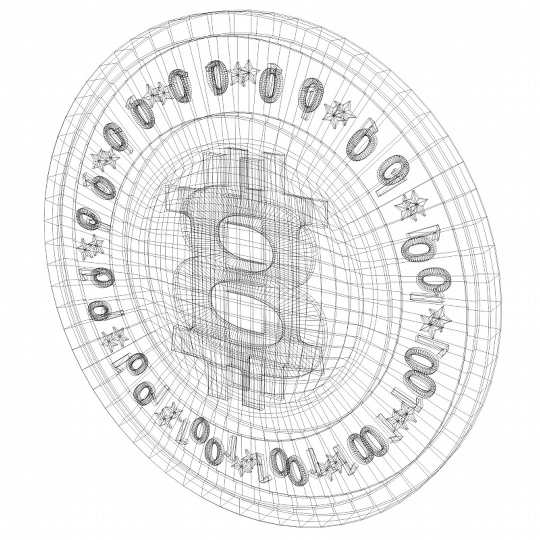 3d Bitcoin Digital Currency Model