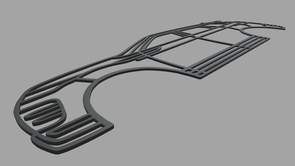 modelo 3d Range Rover Evoque Wall Silhouette - TurboSquid 2032899