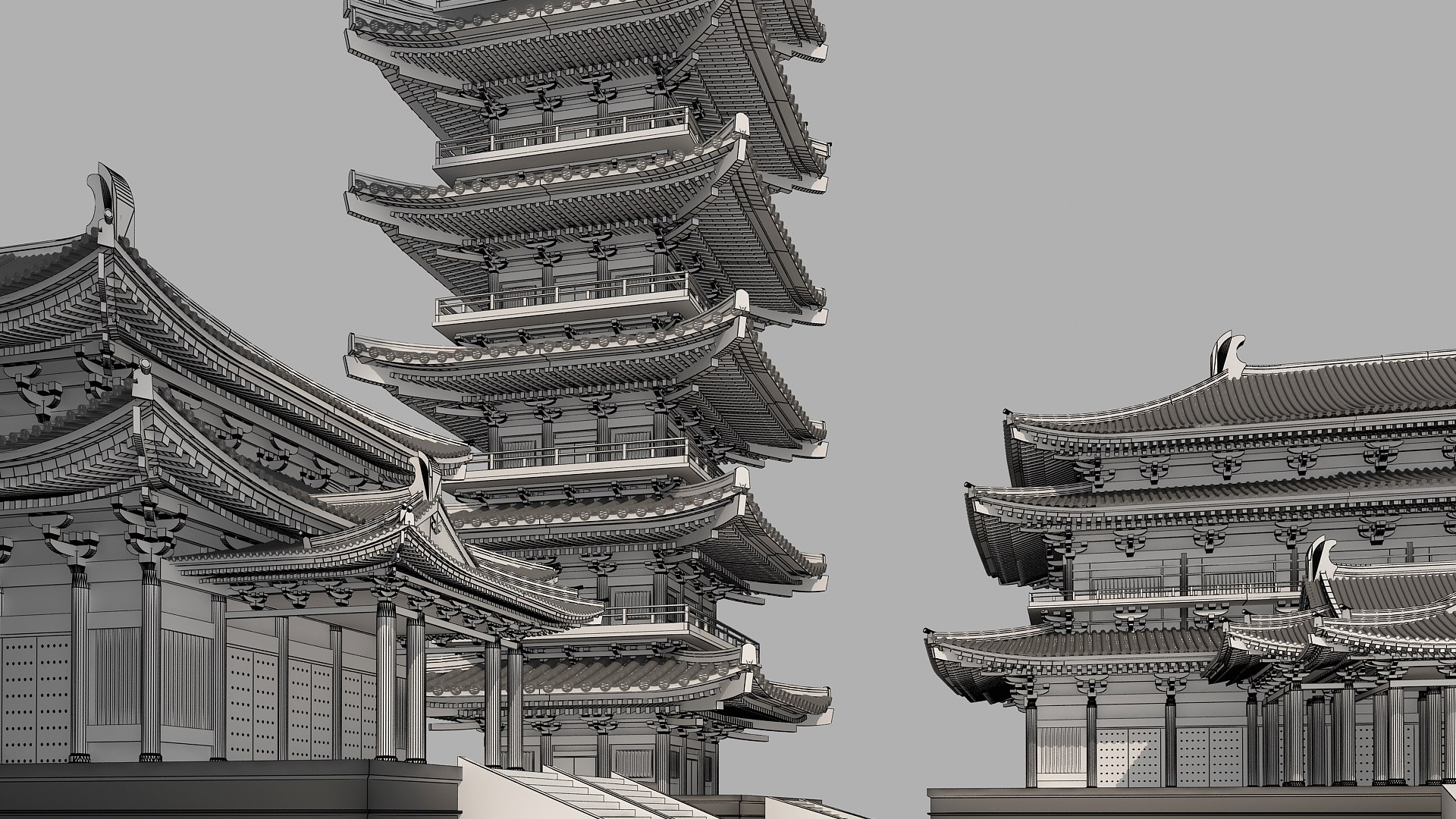 3D Chinese Building 26 model - TurboSquid 1714422