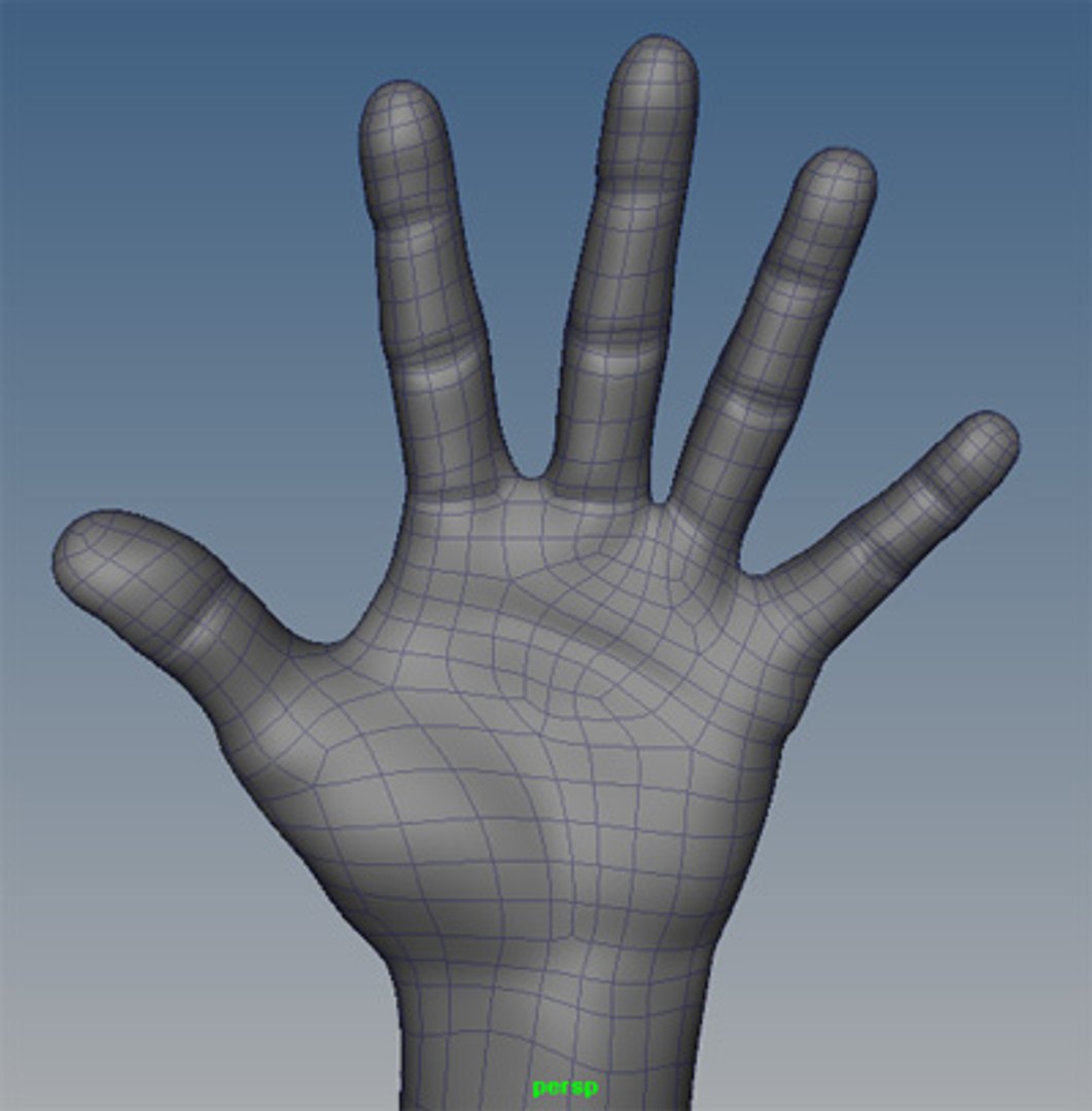 Human Hand Glove 3d Obj