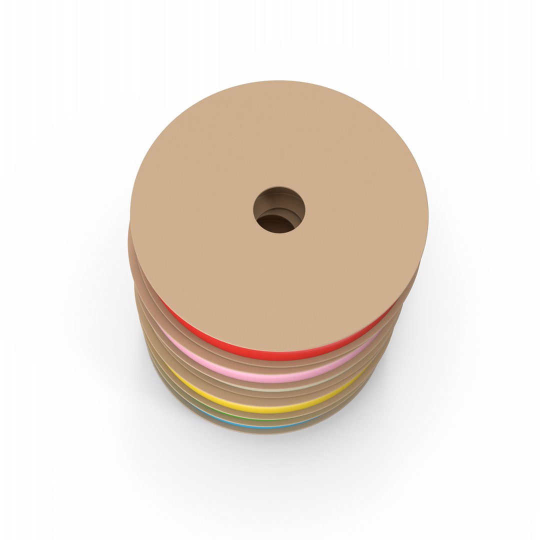 3D Ribbon Reels Model - TurboSquid 2096190