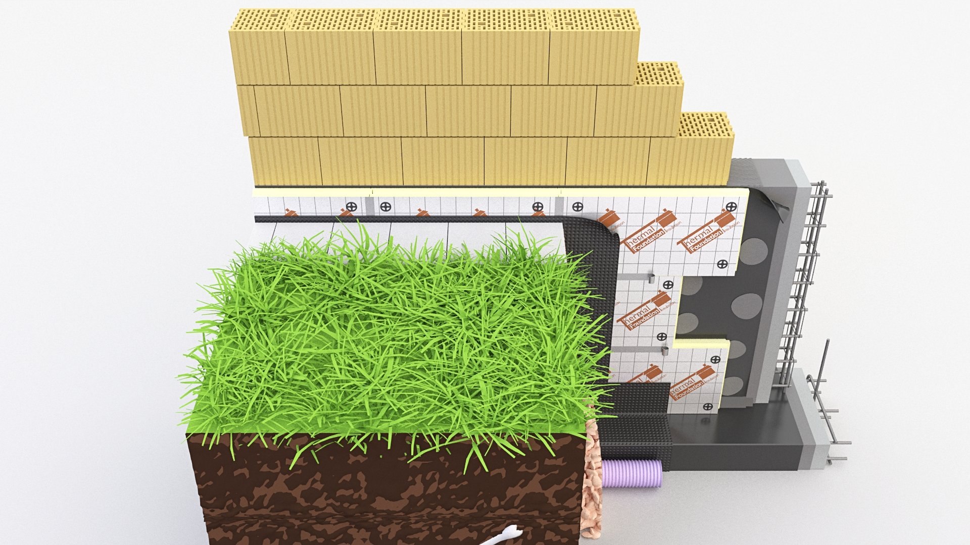 3D Model Thermal Insulation Brick Wall - TurboSquid 1529145