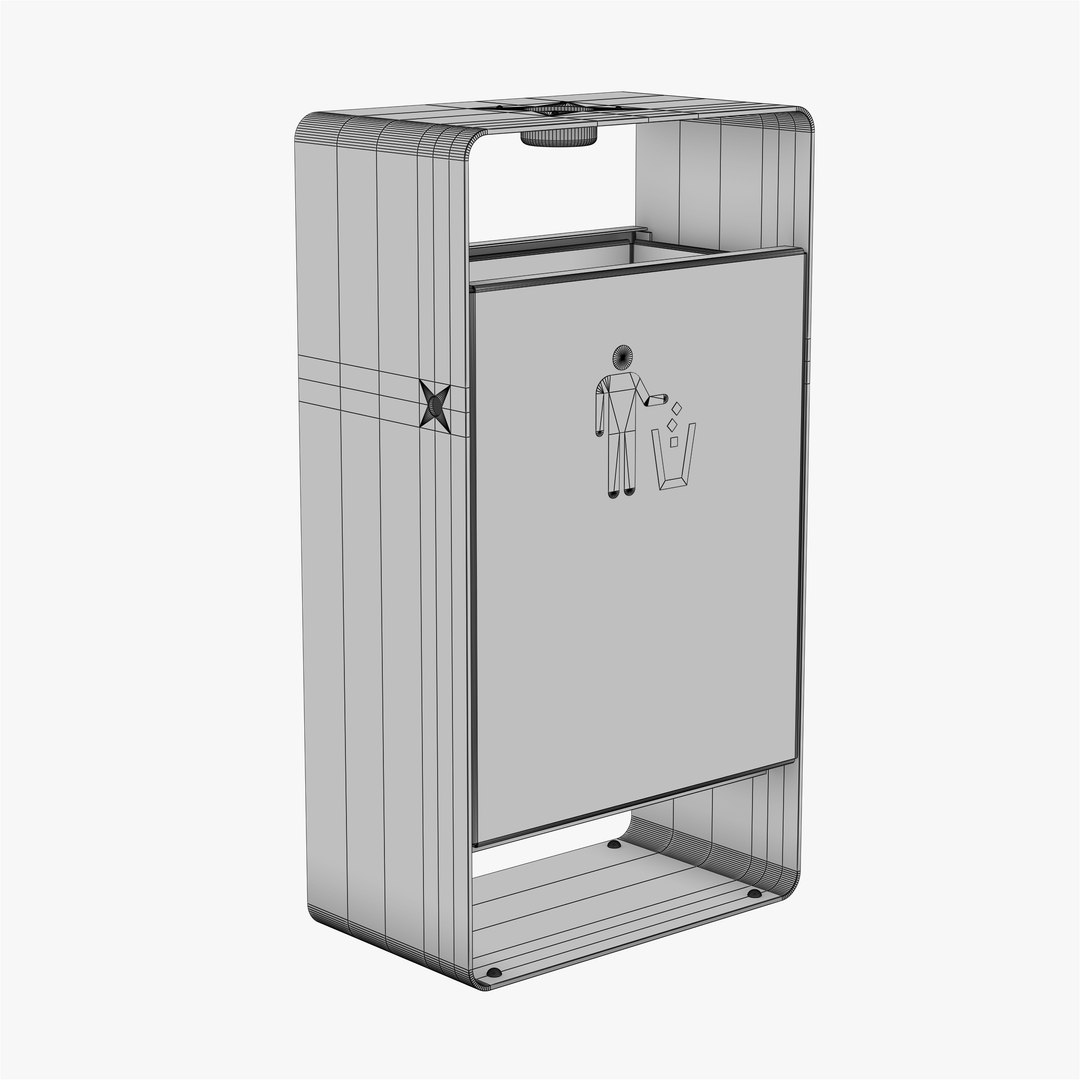 Trash Bin 3D Model - TurboSquid 1610883