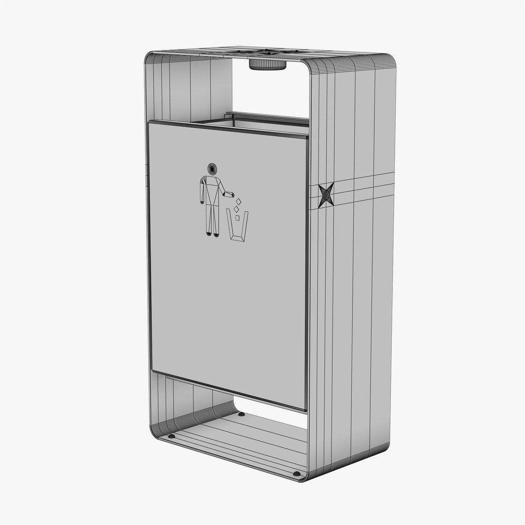 Trash Bin 3D Model - TurboSquid 1610883